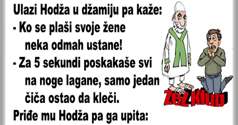 Ko se plaši svoje žene – Vicevi