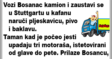 Bosanac kamiondžija – Vicevi